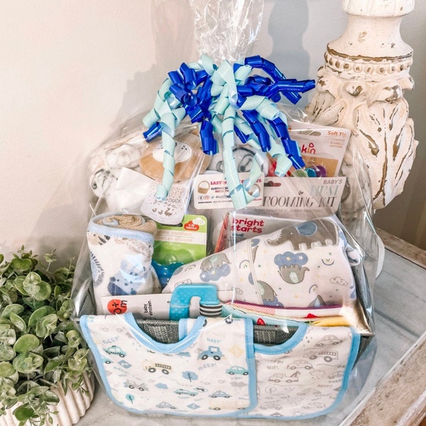 Baby Shower, Welcome Baby Gift Basket - Etsy