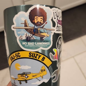 Watch Your Elbows and Knees Aviation Glossy Vinyl Sticker - Etsy