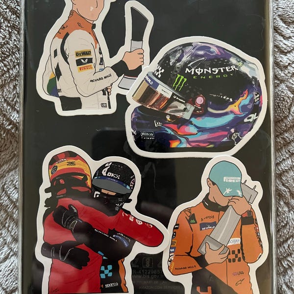 Max Verstappen 2023 Acrylic Helmet Keychain Sticker F1 Formula One ...