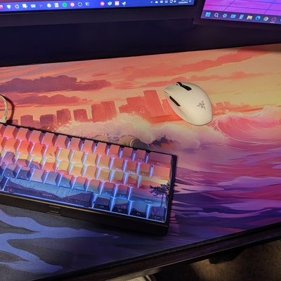 Cute Blue & White Ocean PBT XDA Keycaps Set for Mechanical Keyboard ...