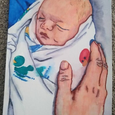 Custom Baby Angel Painting - Etsy