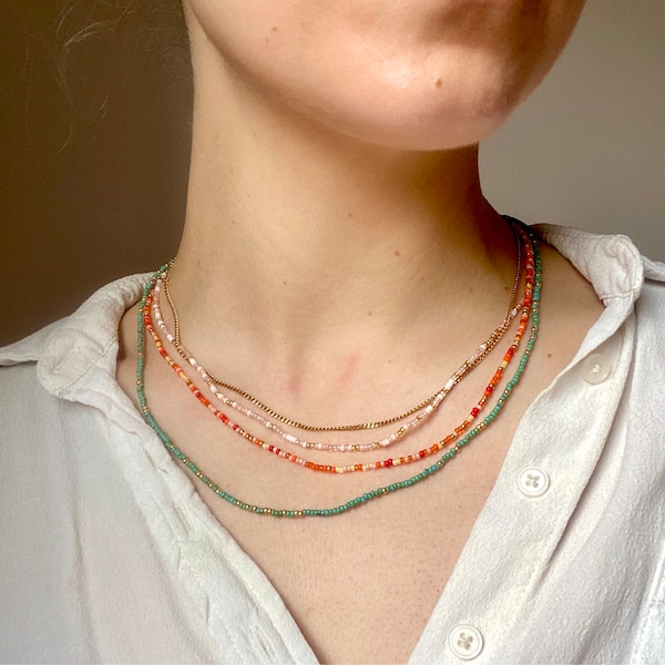 Seed Bead Necklace - Etsy