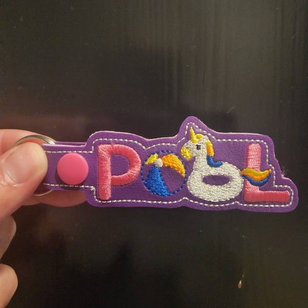 Pool Keychain, Pool Key Chain, Pool Keyring, Pool Bag, Pool Key, Summer ...