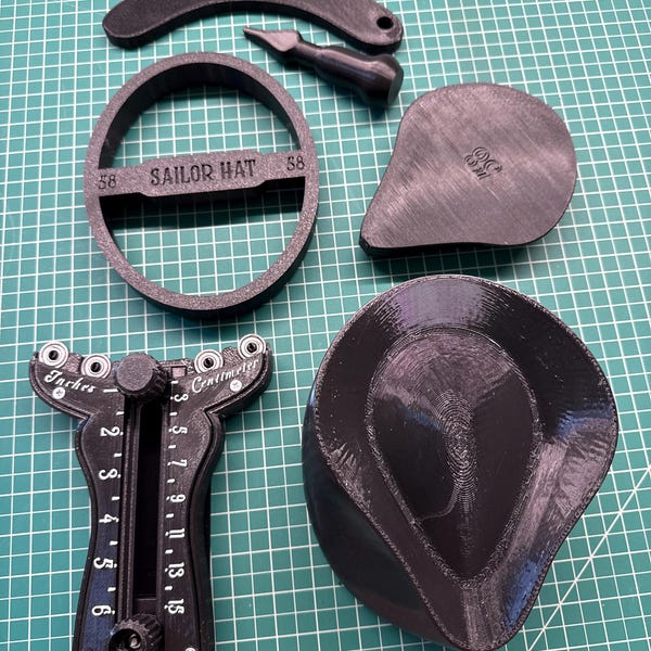 Millinery Starter Set: Brim Cutter, Hat Block & Shaping Tools | Heat ...