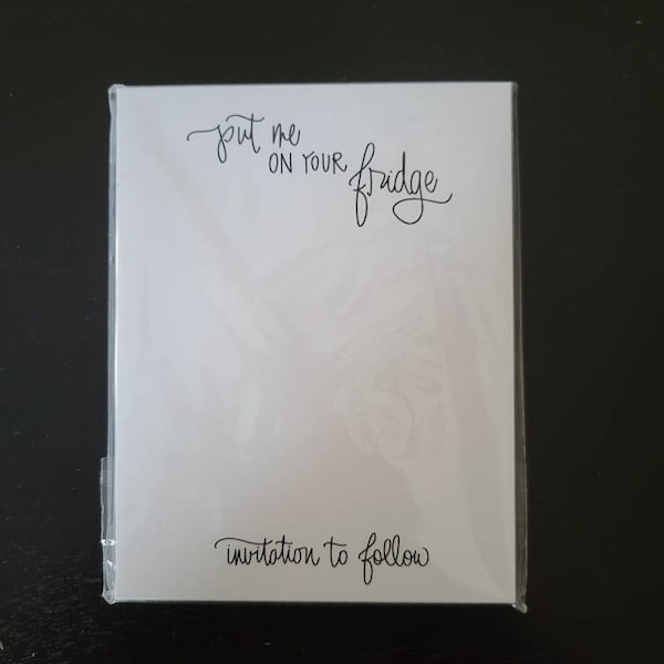 A2 Save the Date Magnet Backing Cards - Put Me on Your Fridge Card ...