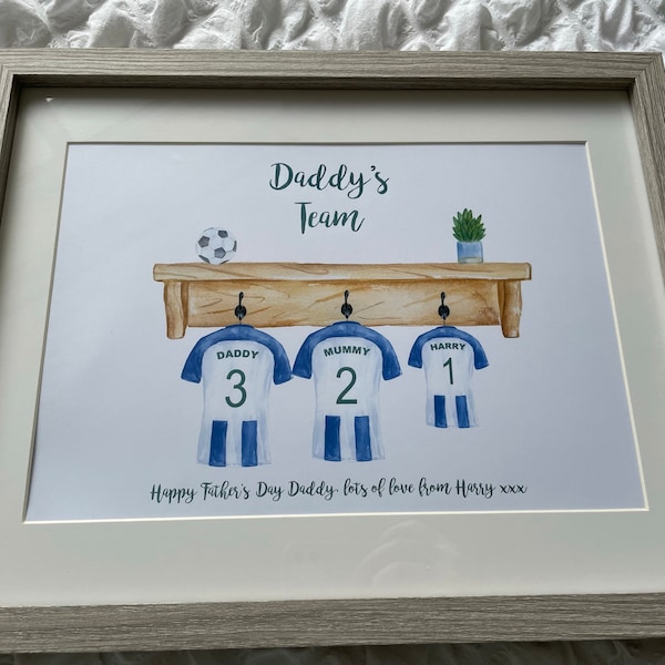 Fathers Day Football Gift - Fathers Day Print - Football Print - Daddy ...