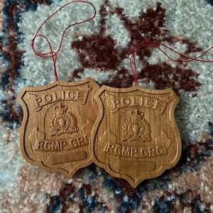 RCMP Wooden Badge - Etsy Canada