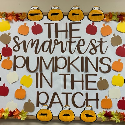 Smartest Pumpkins in the Patch Bulletin Board Cutouts Decor - Etsy