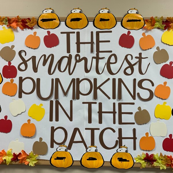 Smartest Pumpkins in the Patch | Bulletin Board Cutouts Decor - Etsy