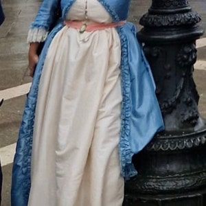 Light Blue Marie Antoinette Cape With Fur Victorian Style Rococo ...