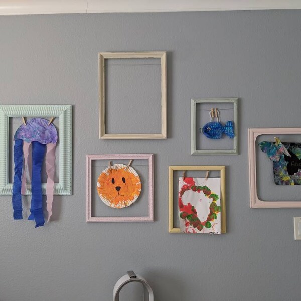 Kids Art Display Frames - Custom Colors - Colorful Playroom Frames ...