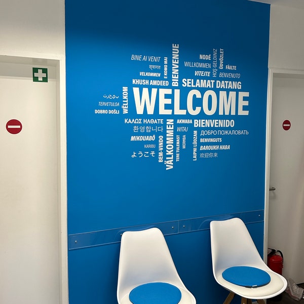 Welcome Office Wall Decal, Welcome Decal, Office Wall Art, Office Decor ...
