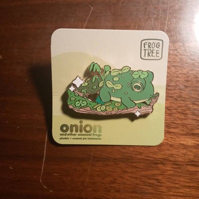 Mushroom: Onion and Other Unusual Frogs Enamel Pin - Etsy