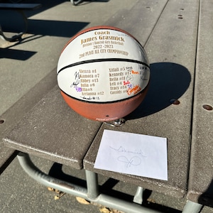 Personalized Basketball, Ring Bearer Gift, Engraved Basketball, Full ...