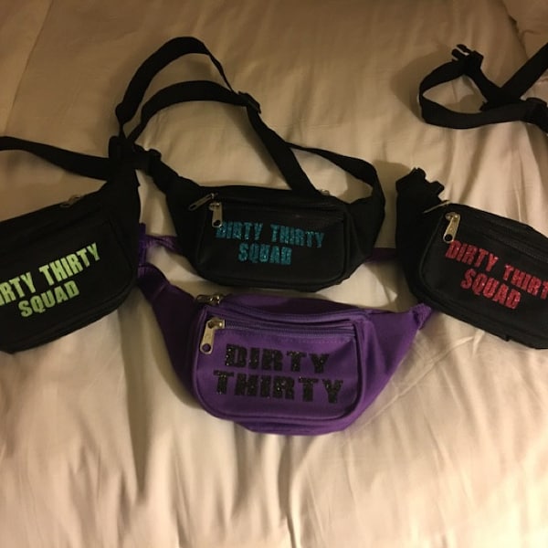 Set of Personalized /custom Fanny Packs (bachelorette, Family Vacation ...