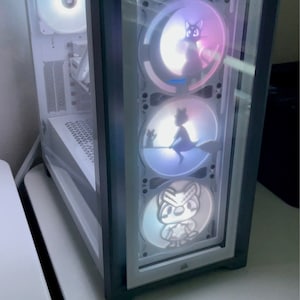 Pixel Heart Gaming Computer Fan Shroud / Grill / Cover Custom 3D ...