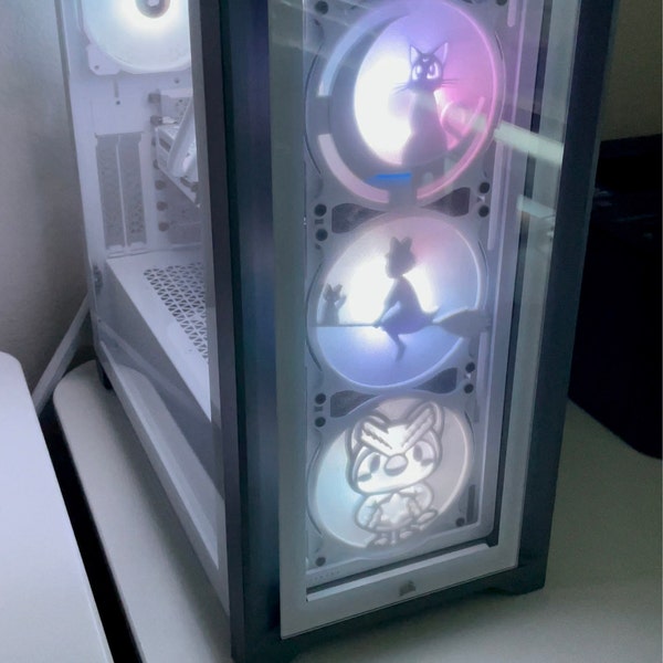 Pixel Heart Gaming Computer Fan Shroud / Grill / Cover - Custom 3D ...