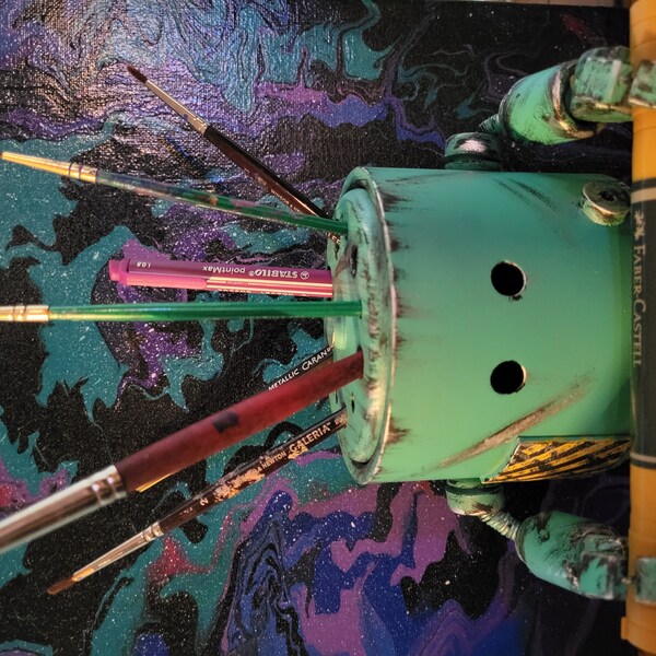 Robot. Green 318 Block Bot. Limited Edition. - Etsy