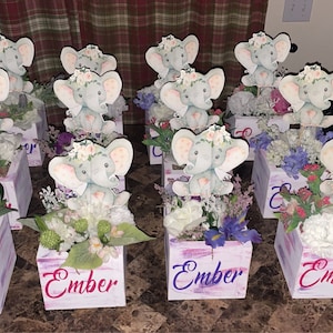 Elephant Gifts Table Sign Printable Gifts & Cards Sign Pink - Etsy