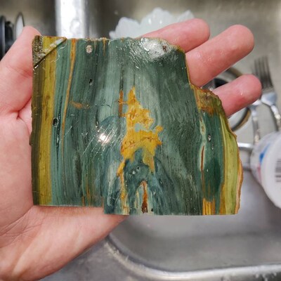 Fuchsite Unpolished Slab Raw Lapidary Rough Slice Chromium Mica 140 ...