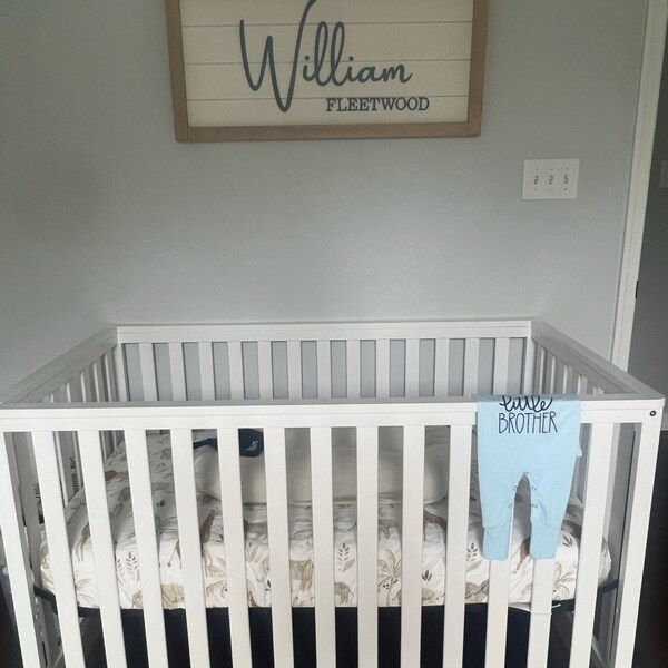 Nursery Wall Decor, Custom Nursery Name Sign, Above Crib Custom Baby ...