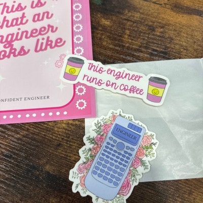 Engineer Library Card Sticker Female Engineer Engineering Empowerment ...