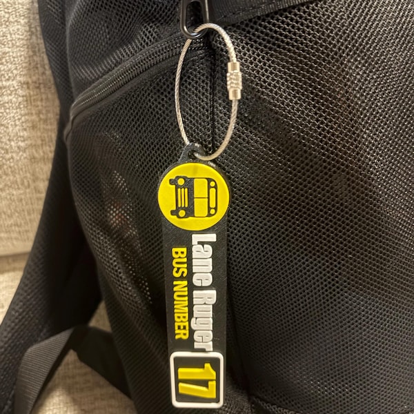 Bus Rider Back Pack Tag, 1st Grade, 2nd Grade, 3rd Grade School Bus ...