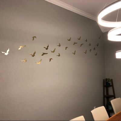 Bird Wall Art Brass 14 Pieces Black Metal Copper Steel - Etsy
