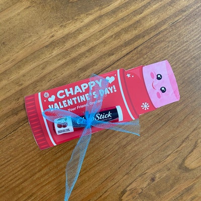 Chapstick Kids Valentine Printable, Lip Gloss Valentine, School ...