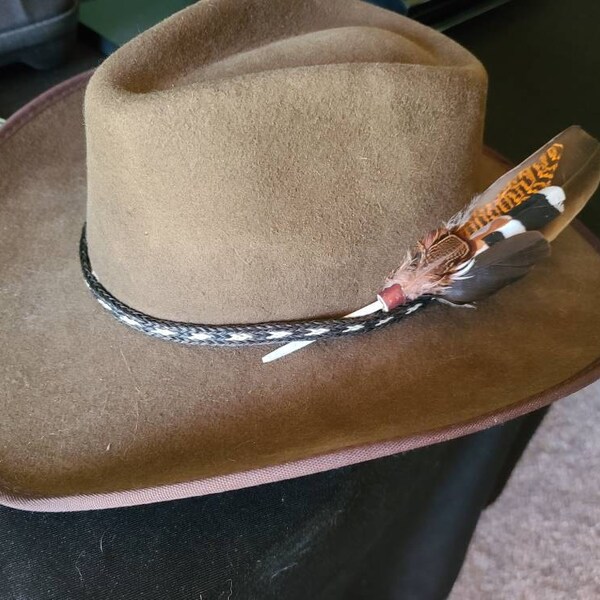 Cowboy Hat Feather, Natural Feather for Hat, Western Feather, Hand ...