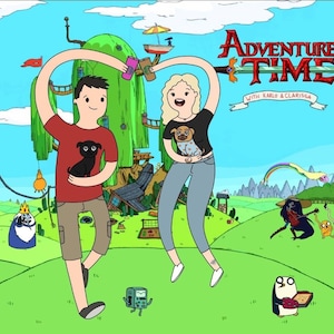 FREE PRINT & SHIPPING Adventure Time Custom Portrait - Etsy