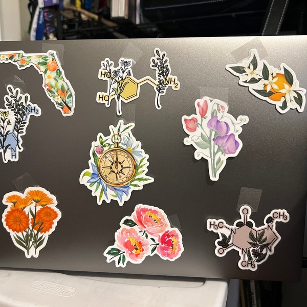 Herbal Stickers, Plant Stickers, Flower Stickers, Plantain, Rose, Heal ...