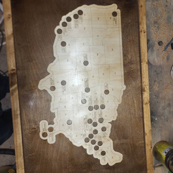 The Stadium Series Baseball Map - Stadium Tracker - SVG File Download ...