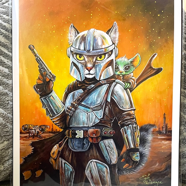 Giclée Prints & Canvases" Kitty Tut", Cat Art, Tutankhamun Cat (please ...
