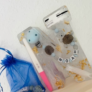 Handmade Baby Birth Keepsake Resin Customizable Souvenir With Embedded ...