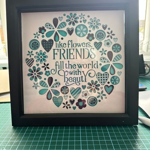 CUSTOMIZABLE 3D Grief Shadow Box Svg for Cricut for - Etsy