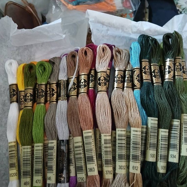9x SKIN Colors DMC Flosses, Dmc Threads, DMC Kit,dmc Set of Colors, Dmc ...