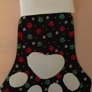 Animal Paw Stocking Sewing Pattern & Tutorial Christmas Holiday Easy ...
