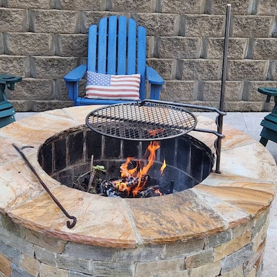 Campfire Stake Grill, Hand Forged. Dutch Oven Not Included - Etsy