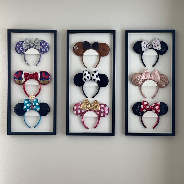 Disney Inspired Mouse Ears Frame With Holder for Ears - Single - Etsy