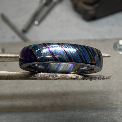 Titanium Damascus Rod ti Damascus Rod3 - Etsy