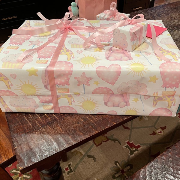 Hello Kitty Wrapping Paper Roll, Birthday Gift Wrap, Hello Kitty Gift ...