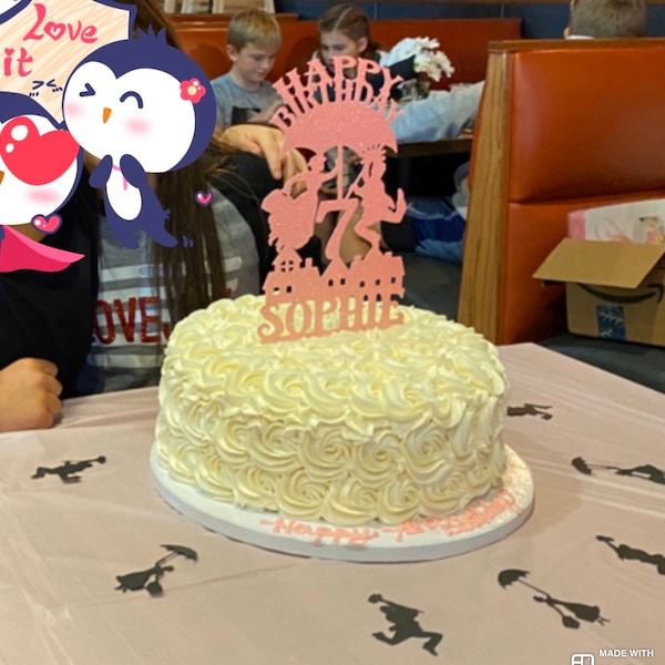 Mary Poppins Cake Topper, Mary Poppins and Chimney Sweeper, Chimney ...