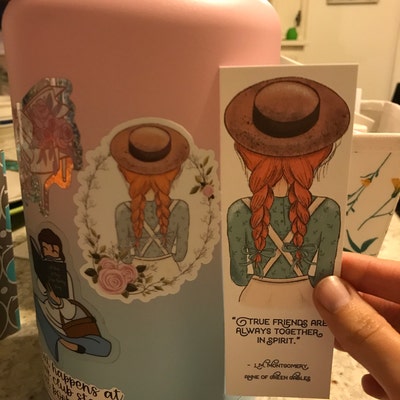 Anne of Green Gables Watercolor Sticker, Vinyl Literary Laptop Decal ...