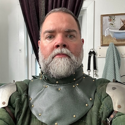 Custom Medieval-style Gorget armour, Armor, SCA, HEMA, LARP - Etsy