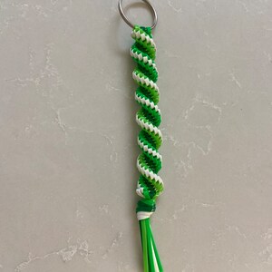 Chunky Rainbow Boondoggle Keychain Rainbow Rexlace Keychain Rainbow ...