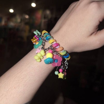 Colorful Clutter Necklace - Etsy