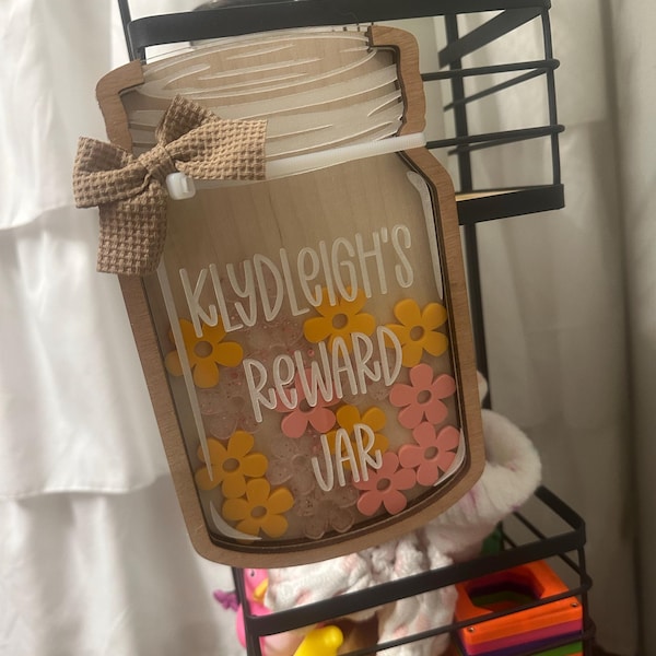 Custom Reward Jar With Tokens | Reward Jar for Kids | Reward System ...