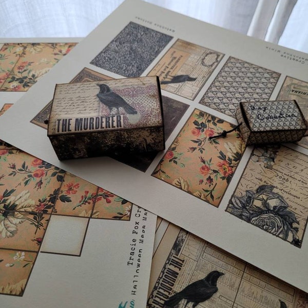 HALLOWEEN MEGA Matchbox Minis, Digital Matchbox Kit, Printable Gift ...