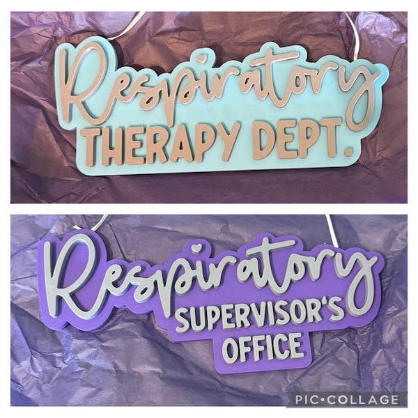 Speech Therapy Door Sign: Custom Colors - 3D Printed - Etsy